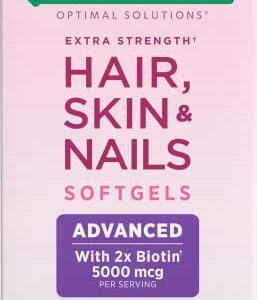 Nature's Bounty Hair, Skin & Nails Rapid Release Softgels, Argan-Infused Vitamin Supplement with Biotin and Hyaluronic Acid, Supports Hair, Skin, and Nail Health for Women, 150 Count