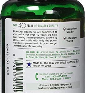 Nature's Bounty Milk Thistle Capsules, Herbal Supplement, 250 mg per Serving, 200 Count