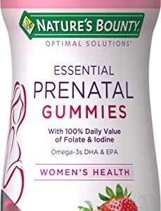 Nature's Bounty Optimal Solutions Essential, Prenatal Gummies, 50 Count