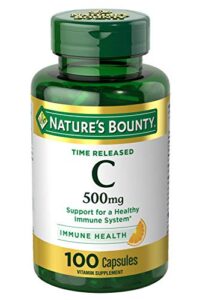 nature’s bounty vitamin c, immune support, 500mg, capsules, 100 ct