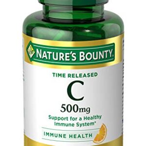 Nature's Bounty Vitamin C, Immune Support, 500mg, Capsules, 100 Ct