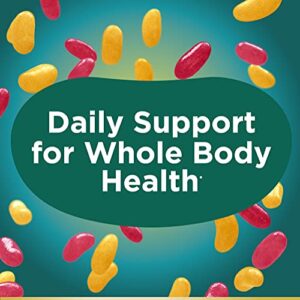 Nature's Bounty Multi Jelly Beans Gummy, with Zinc, Biotin, Vitamins A, D, E, K, Daily Support for Whole Body Health, Strawberry-Lemonade Flavor, 120 Count