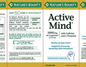 Nature's Bounty Active Mind, 60 Coated Caplets