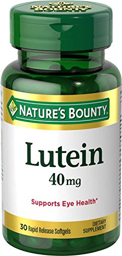 Nature's Bounty Lutein Pills, Eye Health Supplements and Vitamins, Support Vision Health, 40 mg, 30 Softgels