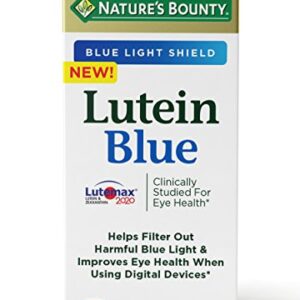 Nature's Bounty Lutein Blue Pills, Eye Health Supplements and Vitamins with Vitamin A and Zinc, Supports Vision Health