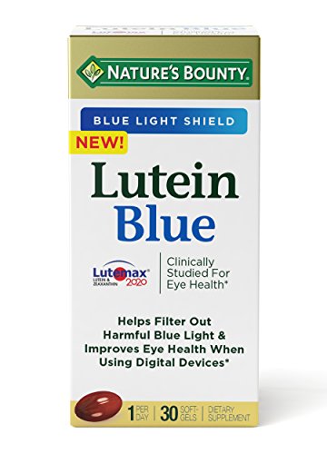 Nature's Bounty Lutein Blue Pills, Eye Health Supplements and Vitamins with Vitamin A and Zinc, Supports Vision Health