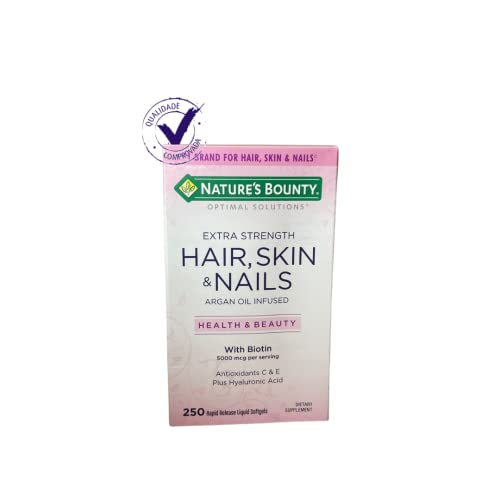 Natures Bounty Hair Skin Nails with Biotin 250 Quick Release Softgels