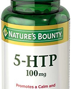 Nature's Bounty 5-HTP Pills and Dietary Supplement, Supports a Calm and Relaxed Mood, 100mg, 60 Capsules