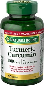 nature’s bounty turmeric curcumin 1000mg plus black pepper, 90 capsules