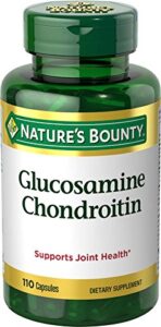 nature’s bounty glucosamine chondroitin pills and dietary supplement, support joint health, 110 capsules