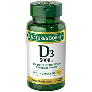 nature’s bounty, d 5000 iu softgels, 100 ct