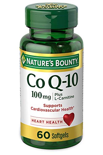 CoQ10 by Nature's Bounty, Dietary Supplement, Supports Heart Health, 100mg Plus L-Carnitine, 60 Softgels