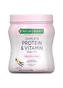 nature’s bounty optimal solutions protein powder with vitamin c