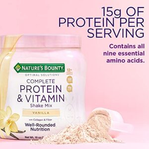 Nature's Bounty Optimal Solutions Protein Powder with Vitamin C