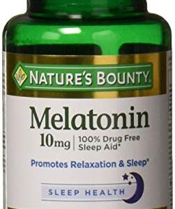 Nature's Bounty Maximum Strength Melatonin 10mg Capsules, 60 CT (Pack of 2)