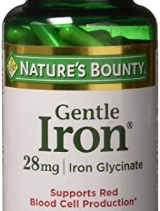 Nature's Bounty Gentle Iron 28 mg 90 Capsules