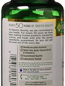 Nature's Bounty Gentle Iron 28 mg 90 Capsules