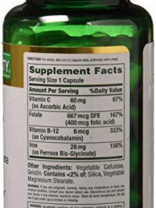 Nature's Bounty Gentle Iron 28 mg 90 Capsules