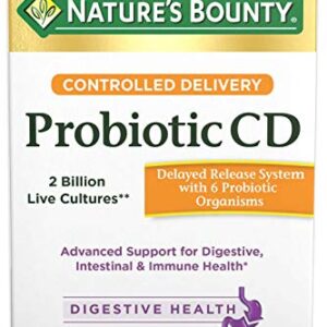 Controlled Delivery Probiotic by Nature's Bounty, Dietary Supplement, Advanced Support for Digestive, Intestinal and Immune Health, 30 Caplets