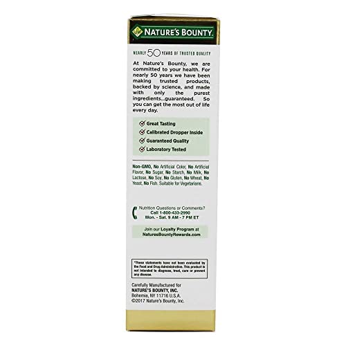 Nature's Bounty Vitamin B Complex Sublingual Liquid 2 oz