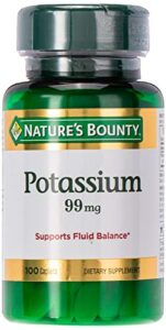 nature’s bounty potassium gluconate 99 mg, 100 caplets