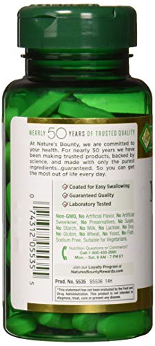 Nature's Bounty Magnesium 500 mg Tablets 100 ea (Pack of 2)