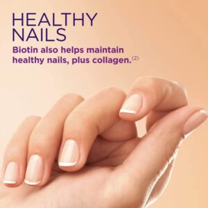 Nature's Bounty Hair, Skin & Nails with Biotin Collagen, Citrus, 80 Gummies (Pack of 2)