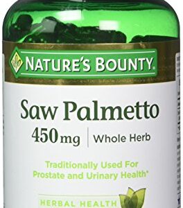 Nature's Bounty Saw Palmetto 450 mg Capsules 250 ea