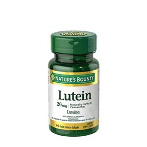 nature’s bounty lutein, 20 mg, 40 count