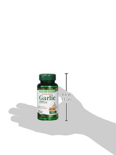 Nature's Bounty Odor Free Garlic 2000 mg, 120 Count