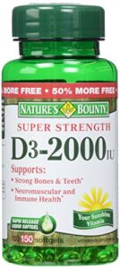 nature’s bounty, d 2000 iu softgels, 150 count