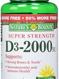 Nature's Bounty, D 2000 Iu Softgels, 150 Count