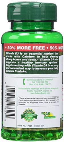 Nature's Bounty, D 2000 Iu Softgels, 150 Count