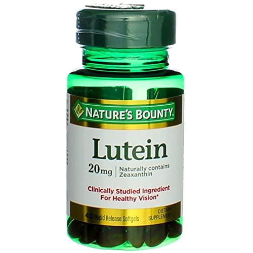 Nature's Bounty Lutein -- 20 mg - 40 Softgels