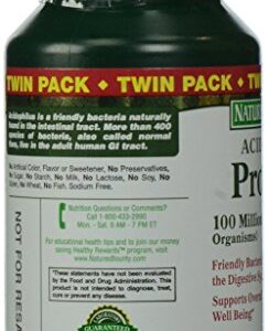 Nature's Bounty Probiotic Acidophilus Tablet, 100 Count (Pack of 2)