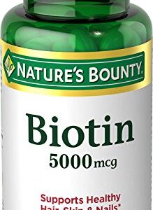 Nature's Bounty Biotin 5000 mcg Liquid Softgels 72 ea (Pack of 3)