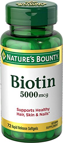 Nature's Bounty Biotin 5000 mcg Liquid Softgels 72 ea (Pack of 3)