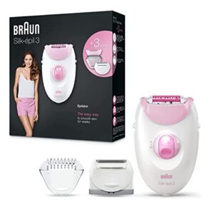 braun epilator silk-epil 3 3-270, hair removal for women, shaver & trimmer