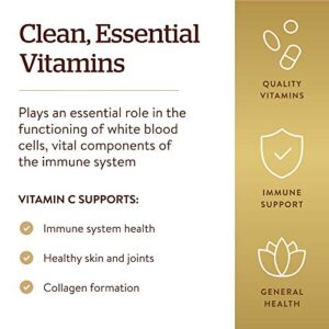 Solgar Vitamin C 500 mg, 250 Vegetable Capsules - Antioxidant & Immune Support - Overall Health - Supports Healthy Skin & Joints - Non-GMO, Vegan, Gluten Free, Kosher - 250 Servings