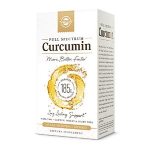 solgar full spectrum curcumin liquid extract, 105 softgels – faster absorption – brain, joint & immune health – long lasting support -non gmo, gluten free, dairy free-105 servings (packaging may vary)