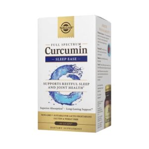 solgar full spectrum curcumin sleep ease, 60 licaps – supports calm, tranquil rest & relaxation, antioxidant support – melatonin, pharmagaba, venetron, curcumin – non-gmo, vegetarian – 30 servings