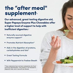 American Health Super Papaya Digestive Enzyme Plus Chewable Tablets, 400 Count