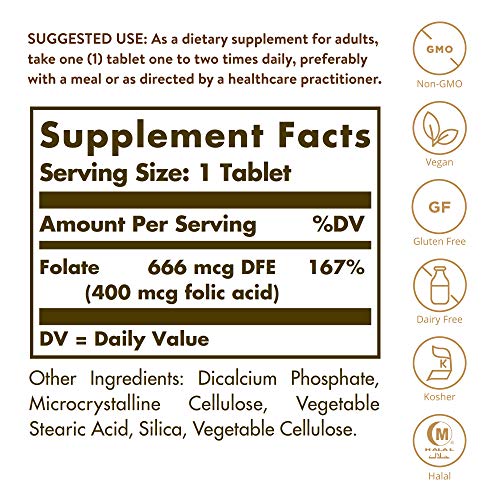 Solgar - Folic Acid, 400 mcg