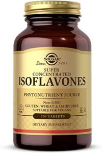 solgar – non-gmo super concentrated isoflavones, 120 tablets