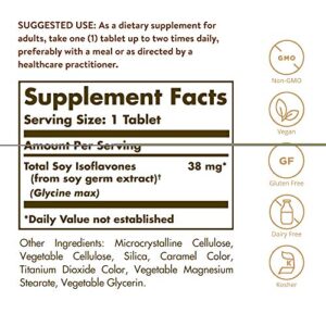 Solgar – Non-GMO Super Concentrated Isoflavones, 120 Tablets