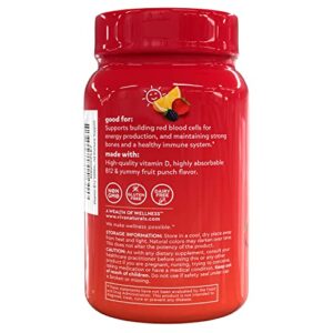 Vitamin B12 5000mcg and Vitamin D3 5000 IU Gummies, 60 Count | Delicious Fruit Punch Flavor, Vitamin D and Methyl B12 Vitamins for Energy and Immune Support