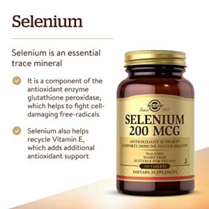 Solgar - Selenium 200 mcg Tablets 100 Count