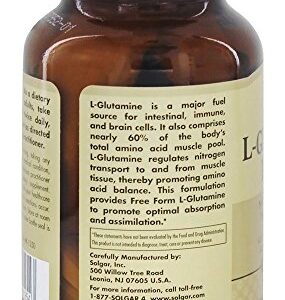 L-Glutamine, 1000 mg, 60 Tabs by Solgar (Pack of 3)