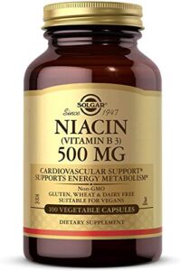 solgar niacin 500 mg, 100 ct