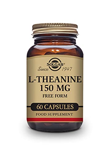 Solgar L-Theanine 150 mg, 60 Vegetable Capsules - Mood Support - Promotes Relaxation - Vegan, Gluten Free, Dairy Free, Kosher - 60 Servings